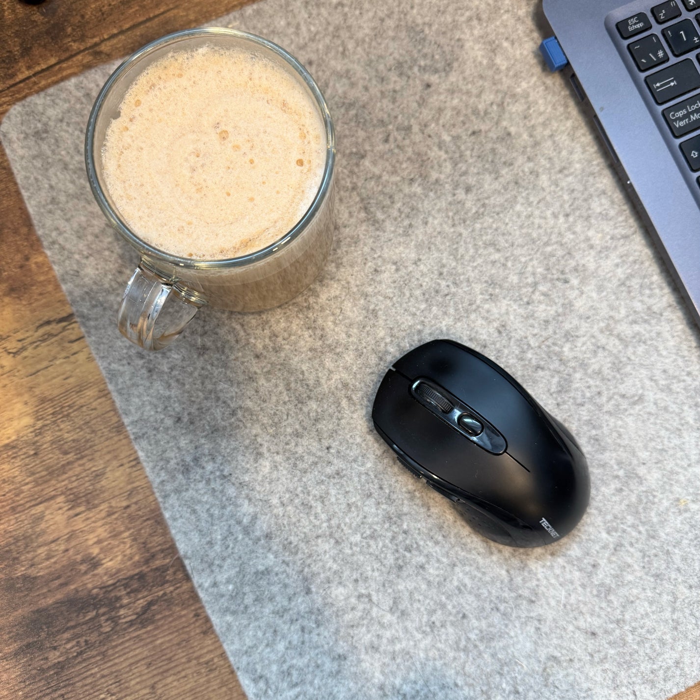 Wool Felt Computer Desk Mat – Premium Natural Comfort for Your ...