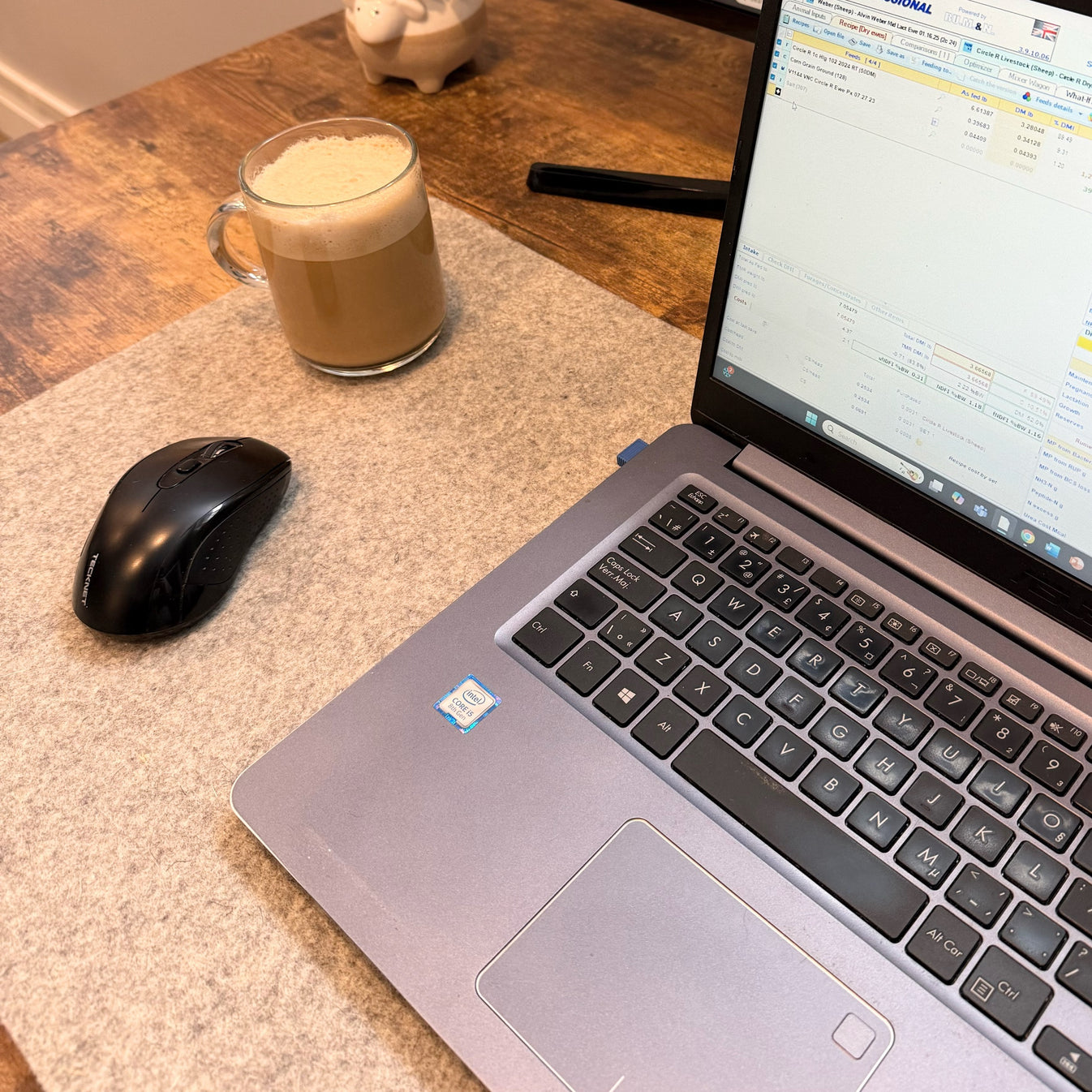 Wool Felt Computer Desk Mat – Premium Natural Comfort for Your ...