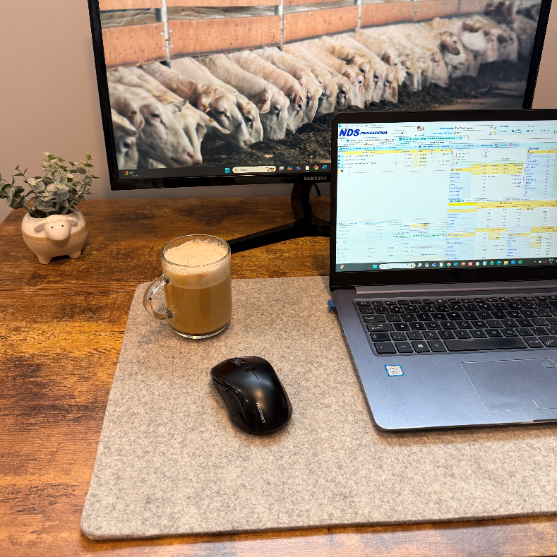 Wool Felt Computer Desk Mat – Premium Natural Comfort for Your ...